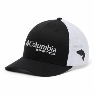 Columbia womens PFG Mesh Ball Cap, Black, Large-X-Large US