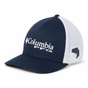 Columbia womens PFG Mesh Ball Cap, Collegiate Navy, Large-X-Large US