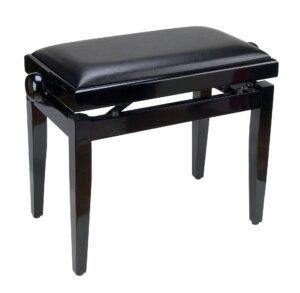 prorockgear ap deluxe adjustable height piano bench black