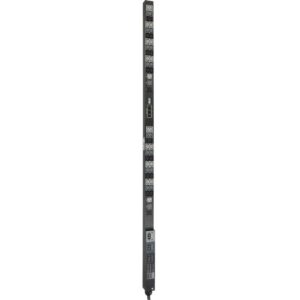 tripp lite metered pdu, 30a, 48 outlets (36 c13, 6 c19, 6 5-15/20r), 208/120v, l21-30p, 0u vertical rack-mount power, taa (pdu3mv6l2130)