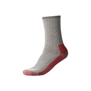 Terramar Mens Thermal (2 Pack) Crew Socks, Black, 10-13 US