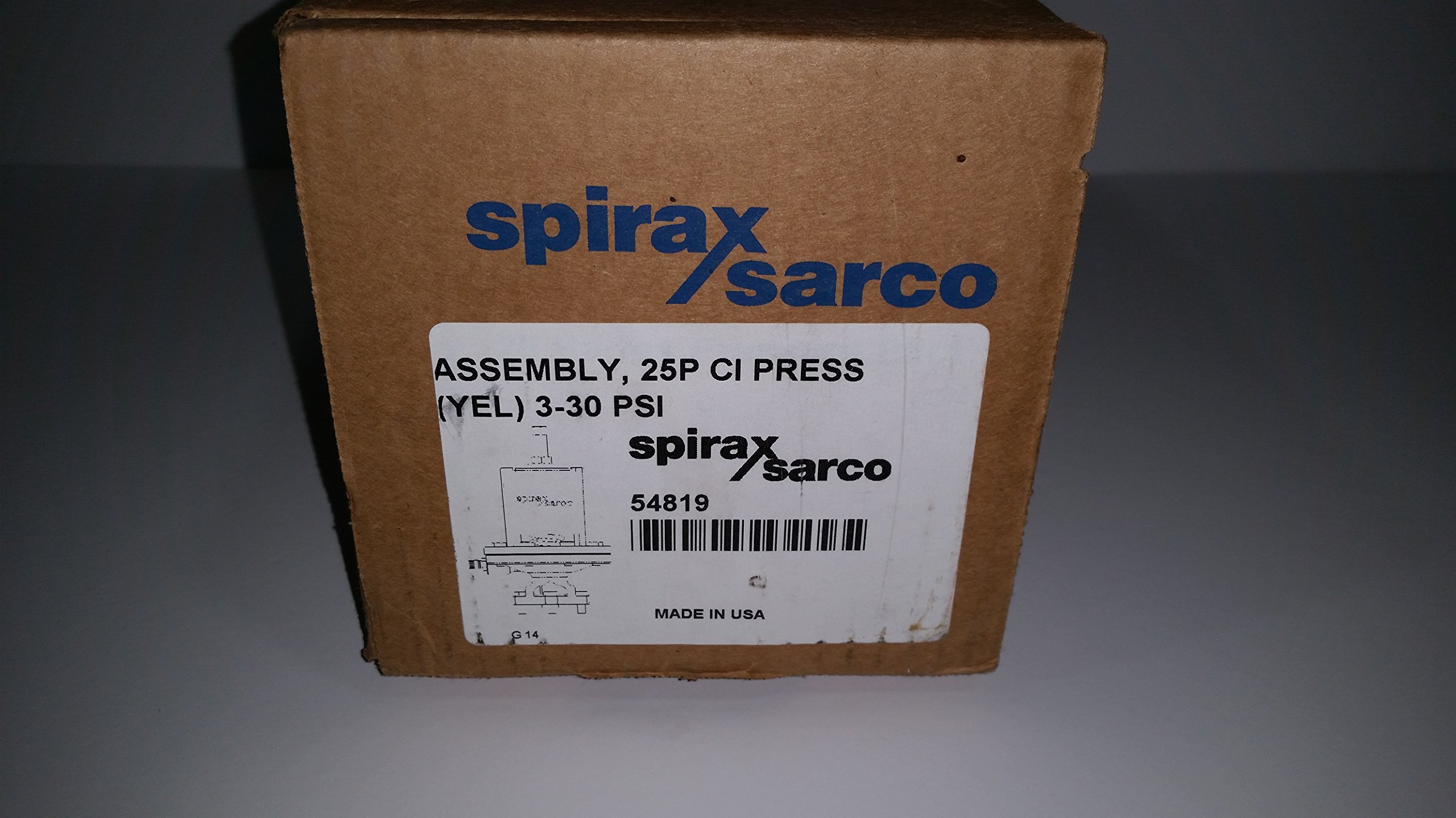 Spirax Sarco Inc. 54819 25P PRESSURE PILOT W/YELLOW 3-30