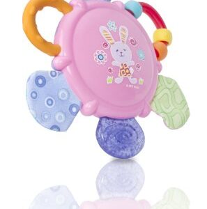 Nuby Look-at-Me Mirror Teether Toy, Colors May Vary