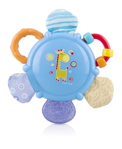 Nuby Look-at-Me Mirror Teether Toy, Colors May Vary