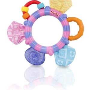 Nuby Look-at-Me Mirror Teether Toy, Colors May Vary