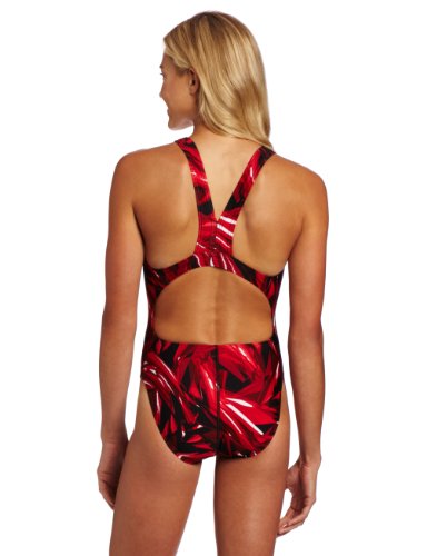 Speedo Women's Vortex Super Pro Life Lycra Swimsuit, Red, 2/28