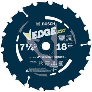 bosch dcb718 7-1/4 in. 18 tooth daredevil portable saw blade fast cut