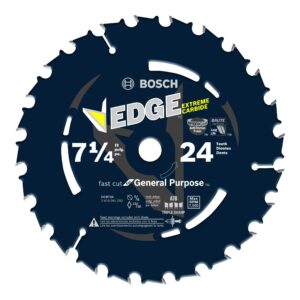 bosch dcb724 7-1/4 in. 24 tooth edge circular saw blade brute carbide for applications in framing