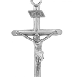 Religious Jewelry by FDJ .925 Sterling Silver 25 Sterling Silver Linear Cross INRI Crucifix Charm INRI Crucifix Charm Pendant