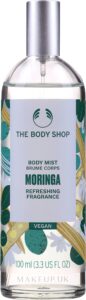 the body shop moringa body mist, paraben-free body spray, 3.3 fl. oz.