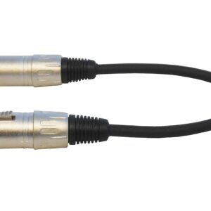 Audio2000'S ADC203M-P XLR Male to XLR Female Balanced Audio Patch Cable- 1", Tip to Tip