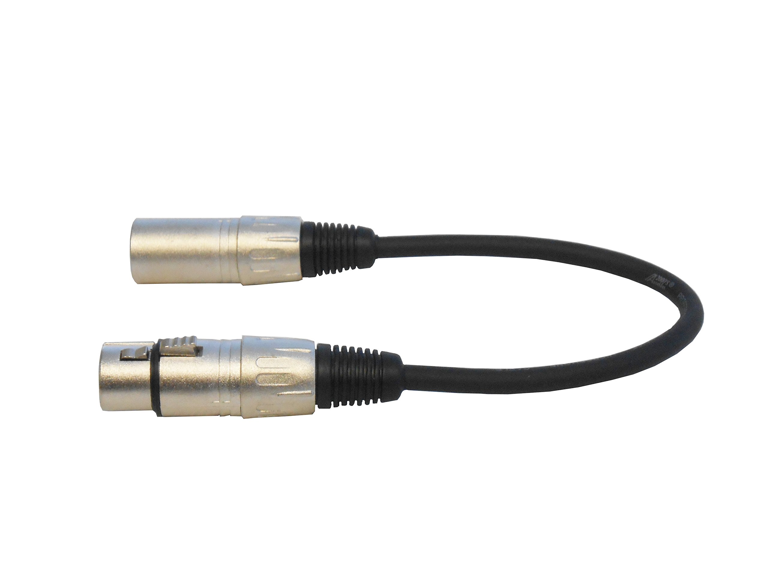 Audio2000'S ADC203M-P XLR Male to XLR Female Balanced Audio Patch Cable- 1", Tip to Tip