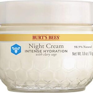 Burt's Bees Intense Hydration Night Cream, Moisturizing Night Lotion, 1.8 Oz (Package May Vary)