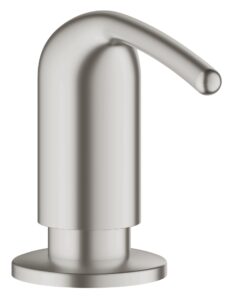 grohe 40553dc0 zedra soap/lotion dispenser, super steel