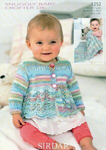 cardigan and blanket in sirdar snuggly baby crofter dk (1252) knitting pattern