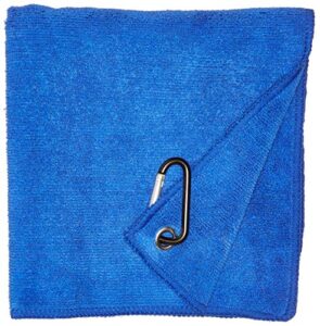 greens towel 3 pack golf towel set for golf bags with clip, plush microfiber nap fabric, 16x16, the original, multiple colors