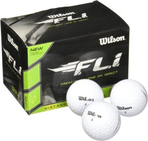 wilson staff f.l.i. golf balls (pack of 12) white