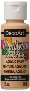 decoart crafter's acrylic paint, 2-ounce, flesh