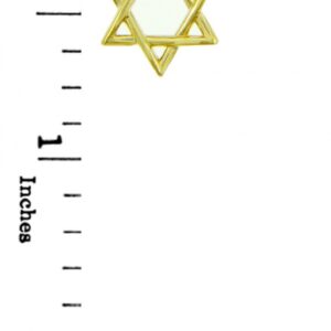 14k Gold Jewish Charm Star of David Pendant