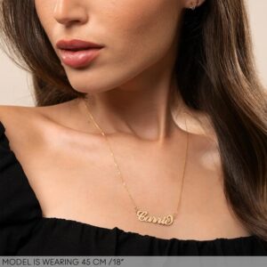 Personalized 14k Gold Carrie Name Necklace