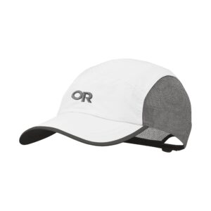 outdoor research unisex swift cap, white/light grey, one size