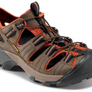 KEEN Men's Arroyo 2 Closed Toe Hiking Sandals, Black Olive/Bombay Brown, 17