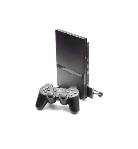 sony playstation 2 slimline charcoal black console