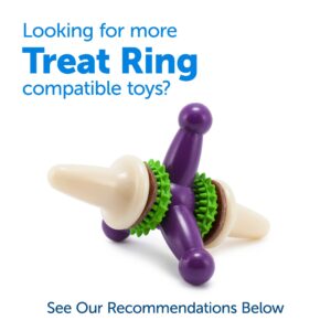 PetSafe® Natural Rawhide Treat Ring Refills, Size C, Peanut Butter Flavor, Replacement Treats Busy Buddy Treat Ring Holding Toys