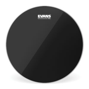 evans drum heads - black chrome tom drumhead, 13 inch