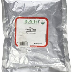 Frontier Co-op Organic Whole Poppy Seed 1lb