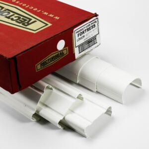 rectorseal fortress lineset ducting 84005 lineset covers, easy installation, hvac, 3.5" 12'