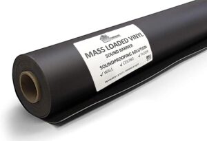 tms mass loaded vinyl, soundproofing material - 1lb, mlv acoustic sound barrier, 4' x 10' - 1/8 inch thick (40 square feet)