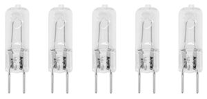 anyray a1710y (5)-pack g8 100w 100-watt 130 volt halogen t4 light gy8.6 bulbs 100watt 5-lamps