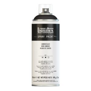 liquitex professional spray paint, 12-oz (400ml), carbon black