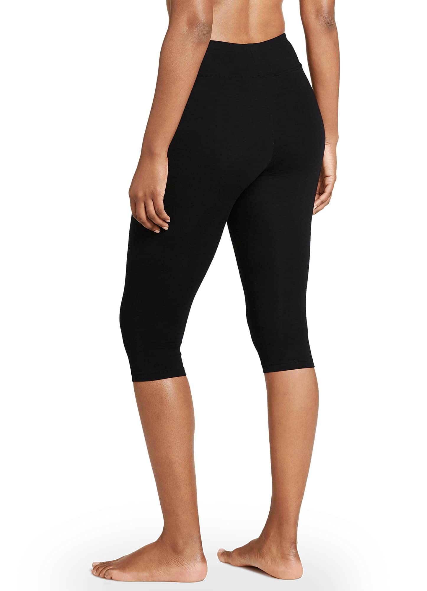 Jockey womens Cotton Stretch Judo Leggings, Deep Black, X-Large US