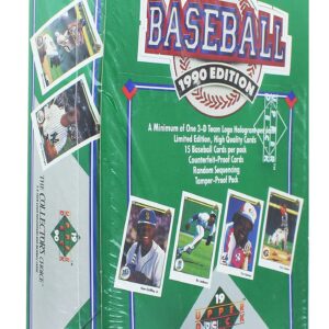 1990 Upper Deck Baseball Cards Box of 36 Foil Packs