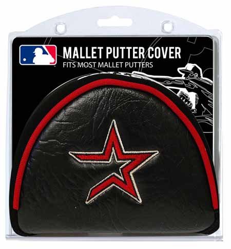 Team Golf MLB Houston Astros Golf Mallet Putter Cover Golf Club Mallet Putter Headcover, Fits Most Mallet Putters, Scotty Cameron, Daddy Long Legs, Taylormade, Odyssey, Titleist, Ping, Callaway