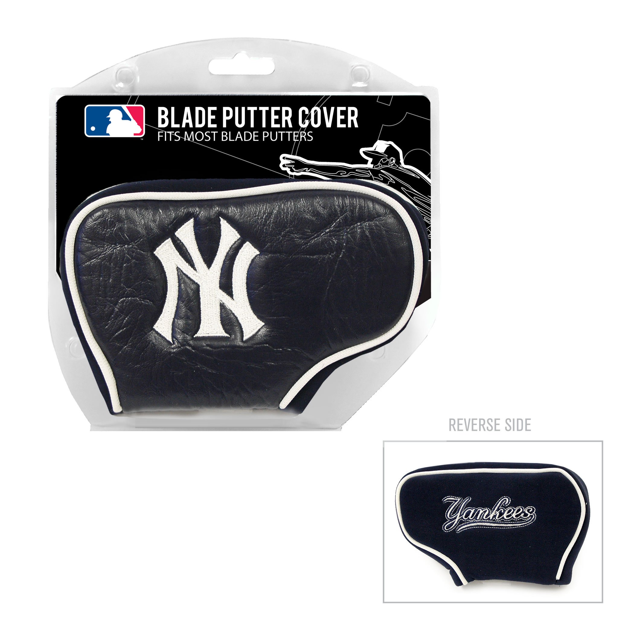 Team Golf MLB New York Yankees Golf Blade Putter Cover Golf Club Blade Putter Headcover, Fits Most Blade Putters, Scotty Cameron, Taylormade, Odyssey, Titleist, Ping, Callaway