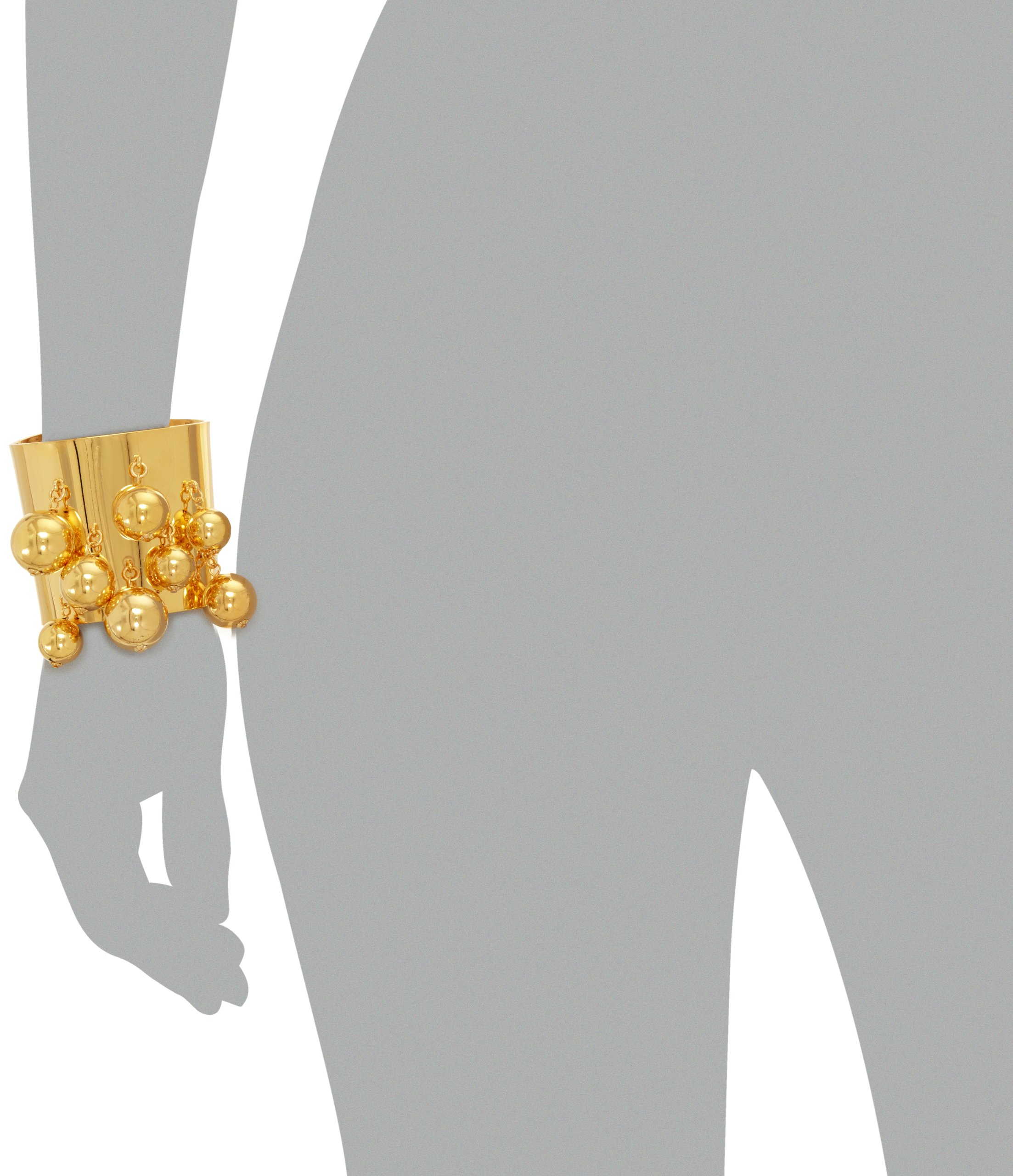 Ben-Amun Jewelry "Gold Ball Collection" Gold Ball Cuff Bracelet