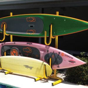 Suspenz Stand Up Paddle Board Expansion Plates to make a Double Wall Storage Rack for hanging 2 SUPs and Surfboards (31-5503)