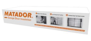 matador sgdik001 garage door insulation, large, white