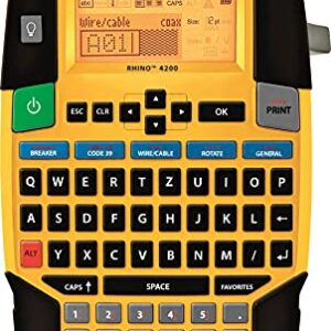 DYMO Rhino 4200 Labeling Tool Industrial Label Maker QWERTY Keyb