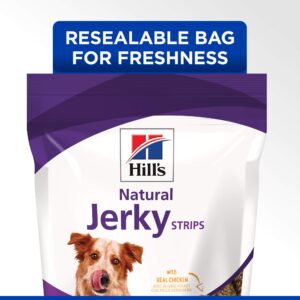 Hill's Natural Jerky Strips, All Life Stages, Great Taste, Dog Treats, Chicken, 7.1 oz Bag