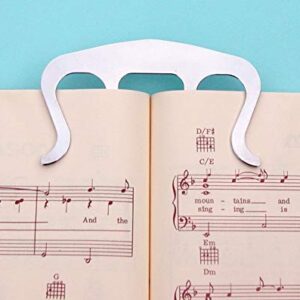 Music Book Clip- Page Holder for Sheet Music Stands, Pianos, Musicians