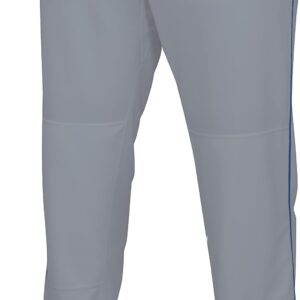 Rawlings PRO 150 Series Game/Practice Baseball Pant | Youth X-Large | Piped - Grey/Navy | Relaxed Fit