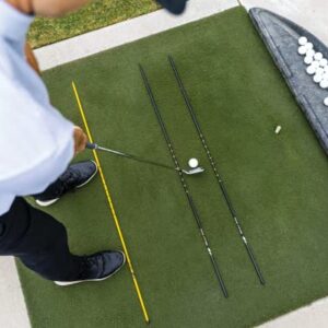 SKLZ Golf Alignment Sticks Training Aid with 3 Sticks