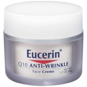 eucerin q10 anti-wrinkle sensitive skin creme 1.70 ounces each (value pack of 4)