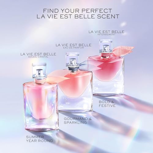 Lancôme La Vie Est Belle Eau de Parfum - Long Lasting Fragrance with Notes of Iris, Earthy Patchouli, Warm Vanilla & Spun Sugar - Floral & Sweet Women's Perfume, 2.5 Fl Oz