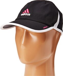 adidas women's adizero ii cap, black/shock pink/white, one size