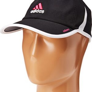 adidas Women's Adizero II Cap, Black/Shock Pink/White, One Size